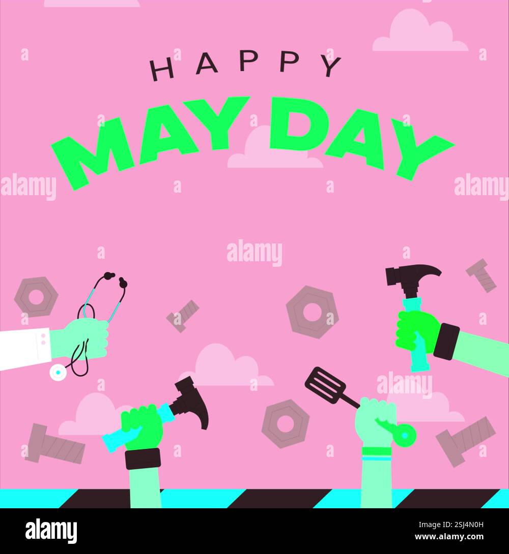 May Day Background Video Stock Video Footage - Alamy