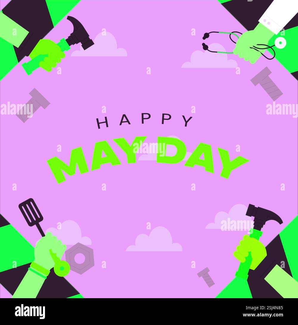 May Day Background Video Stock Video Footage - Alamy