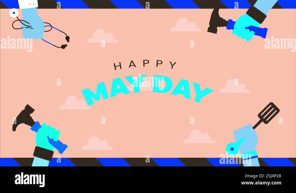 May Day Background Video Stock Video Footage - Alamy