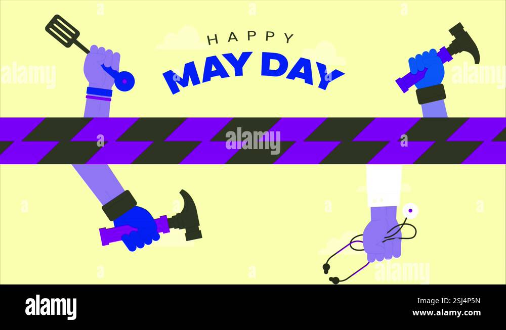 May Day Background Video Stock Video Footage - Alamy