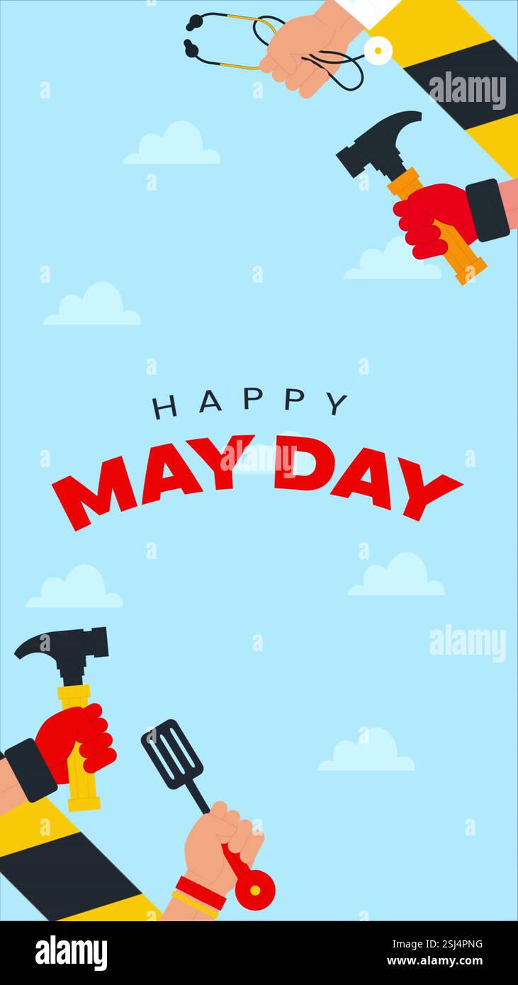 May Day Background Video Stock Video Footage - Alamy