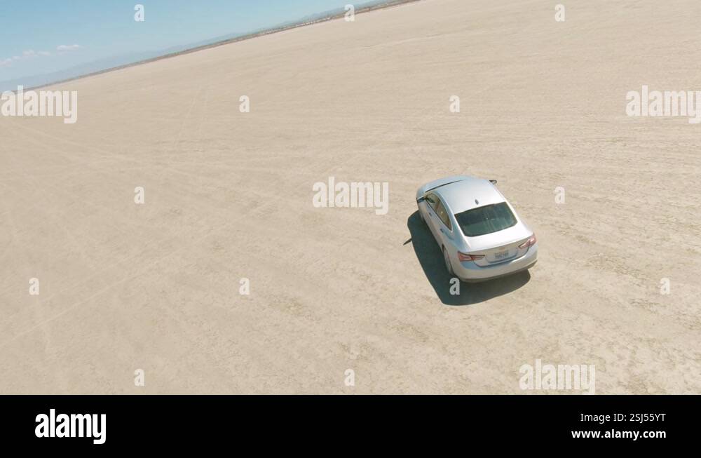 Enjoy the thrilling ride with an FPV drone chasing a car on El Mirage ...