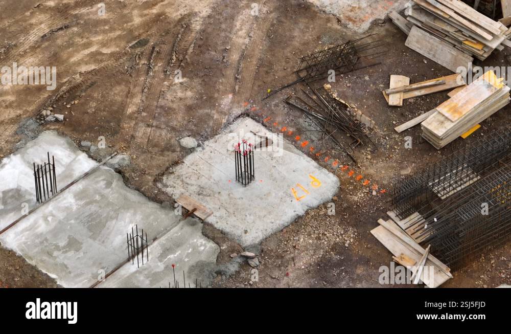 Excavation foundation crane scaffolding Stock Videos & Footage - HD and 4K Video Clips - Alamy