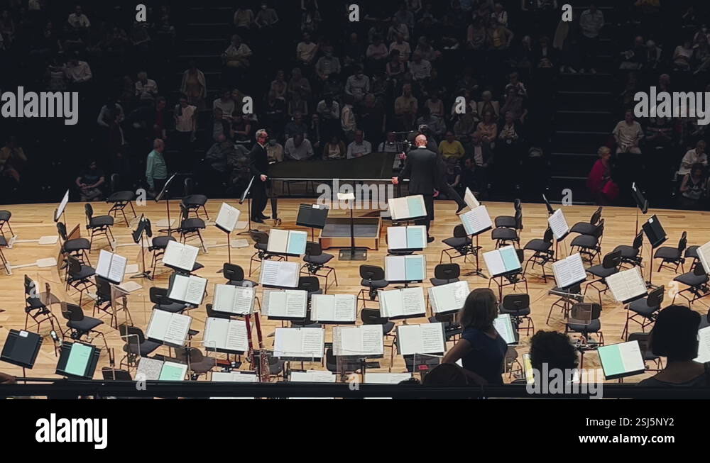 Paris Philharmonic is a complex of concert halls,interior view Stock ...