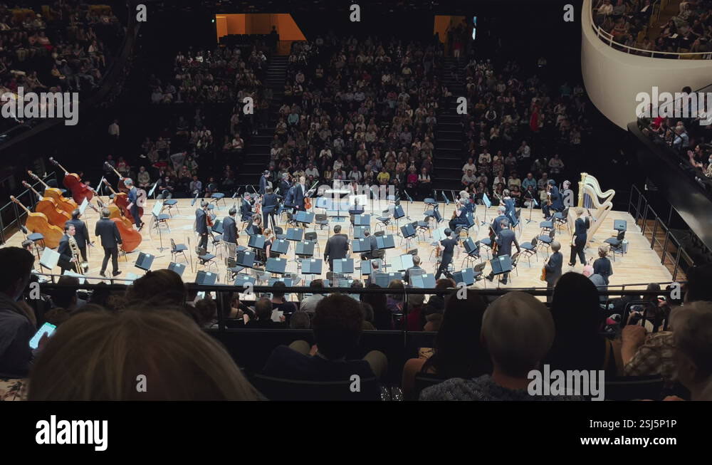 Paris Philharmonic is a complex of concert halls,interior view Stock ...