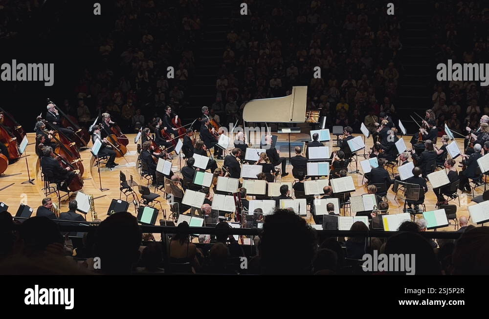 Paris Philharmonic is a complex of concert halls,interior view Stock ...