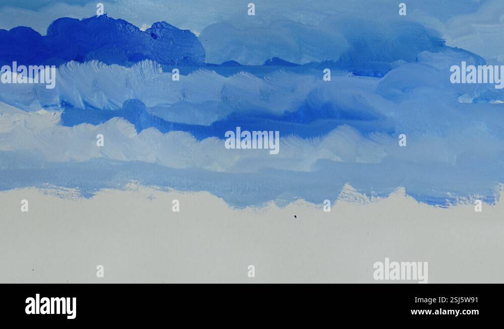 Draw the sky and field. Time lapse Stock Video Footage - Alamy