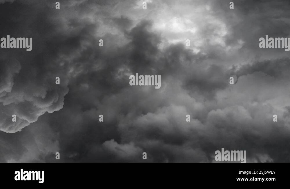 4k view of lightning storm inside dark clouds Stock Video Footage - Alamy