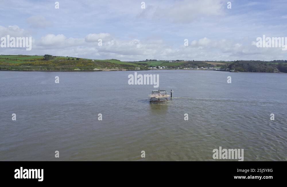 Passage East Waterford Estuary car ferry approaching Passage East after ...