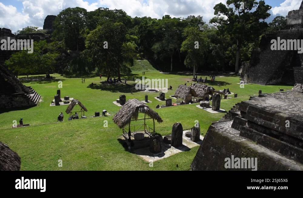 Tikal Pyramids in Guatemala Tikal National Park. Mayan Ruins, Temple ...