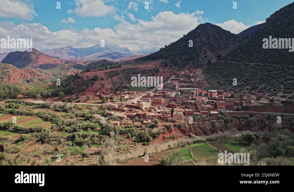 The beautiful city of Morocco from a bird eye view Stock Video Footage ...