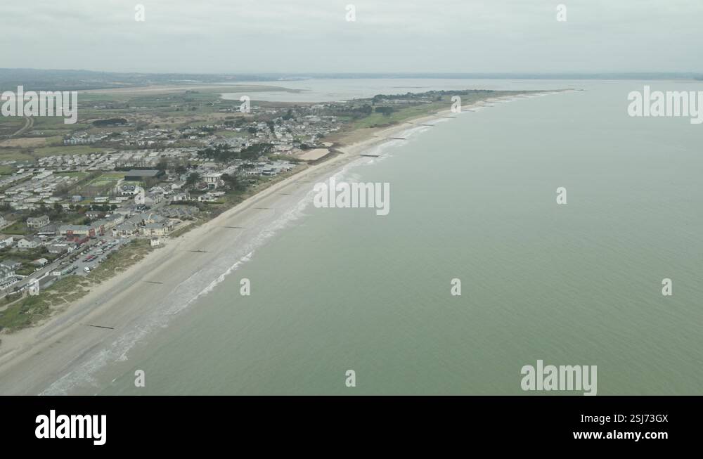 Astounding Scenic View Of Rosslare Beach And Town At Daytime In Wexford ...