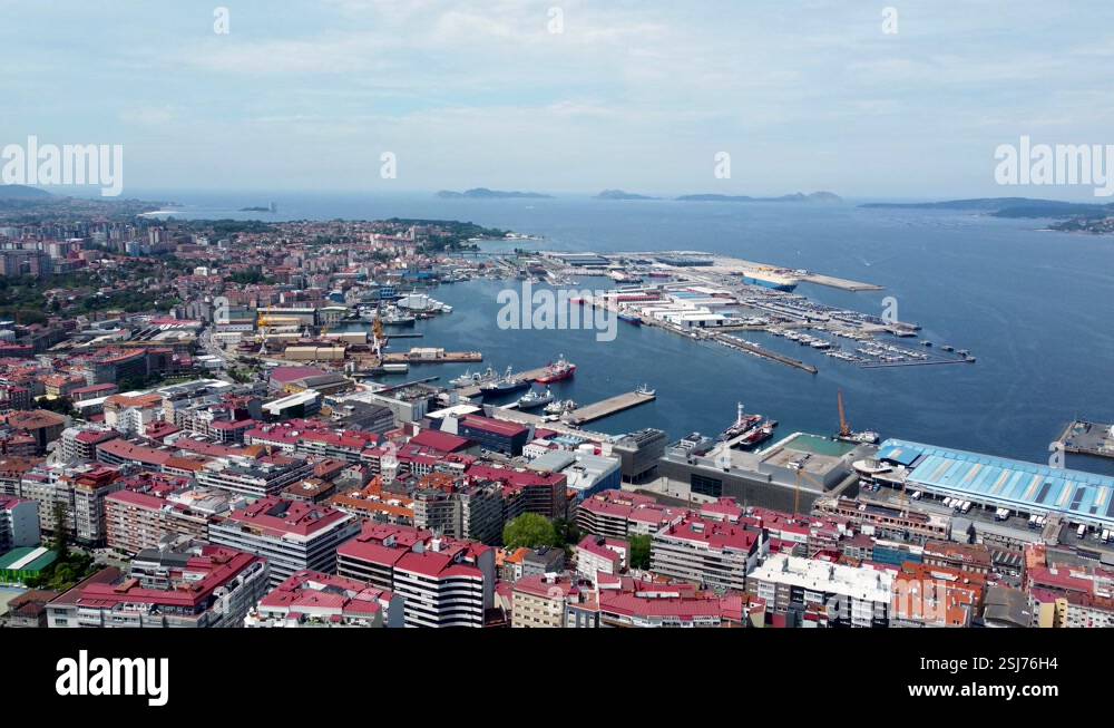 Vigo port skyline view Stock Videos & Footage - HD and 4K Video Clips ...
