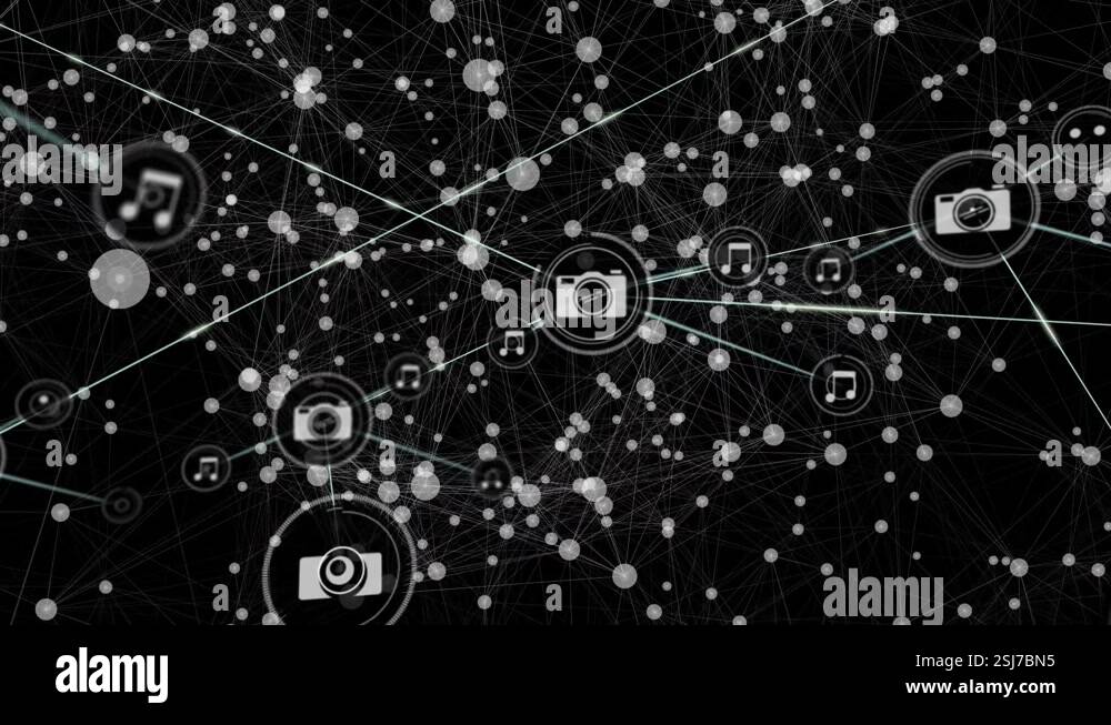 Animation digital icons white spots Stock Videos & Footage - HD and 4K ...