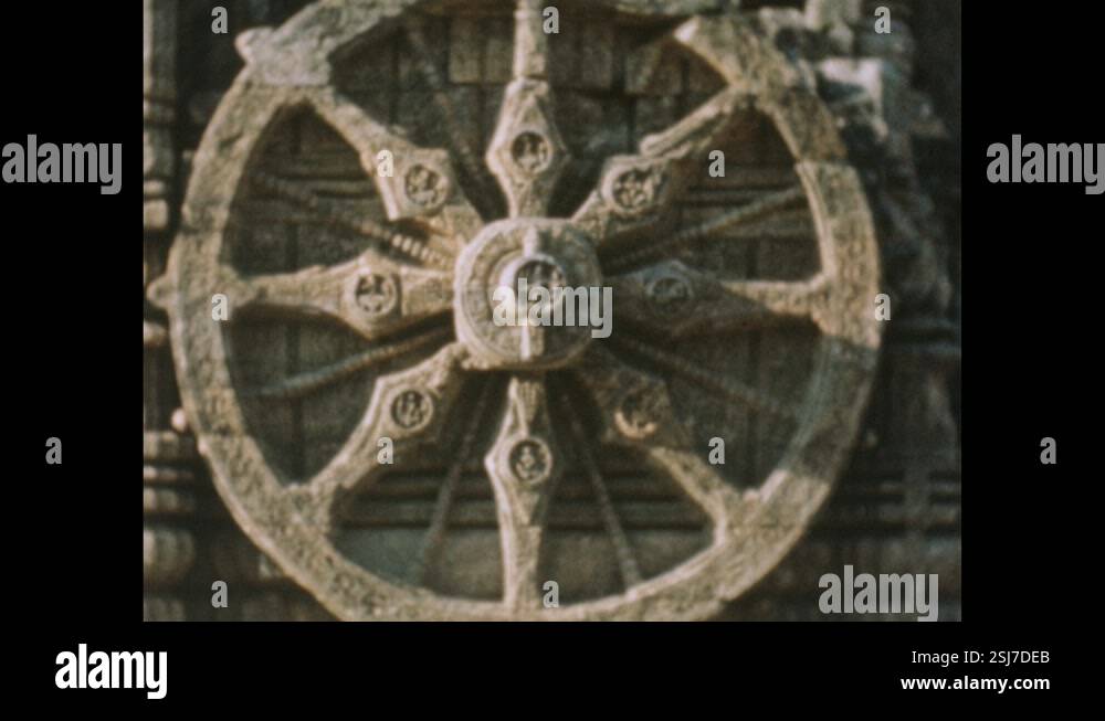 1940s: Wheel. Sculpture Stock Video Footage - Alamy