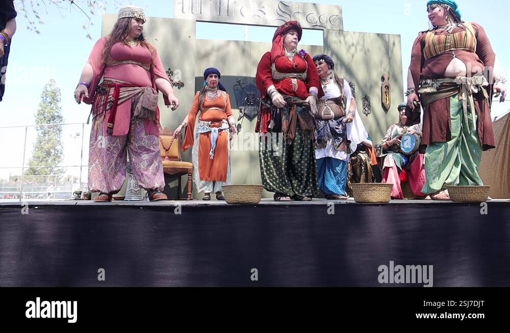 Middle eastern dancers and musicians at a Renaissance faire Visalia ...