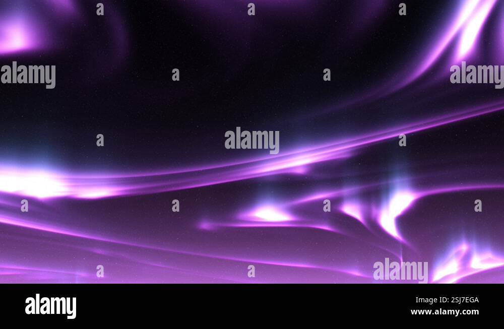 Aurora Borealis Purple Loop In Starry Night Sky - low angle Stock Video ...