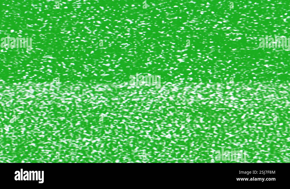 TV Static Noise Distortion Effect. Green Screen Chroma Key ...