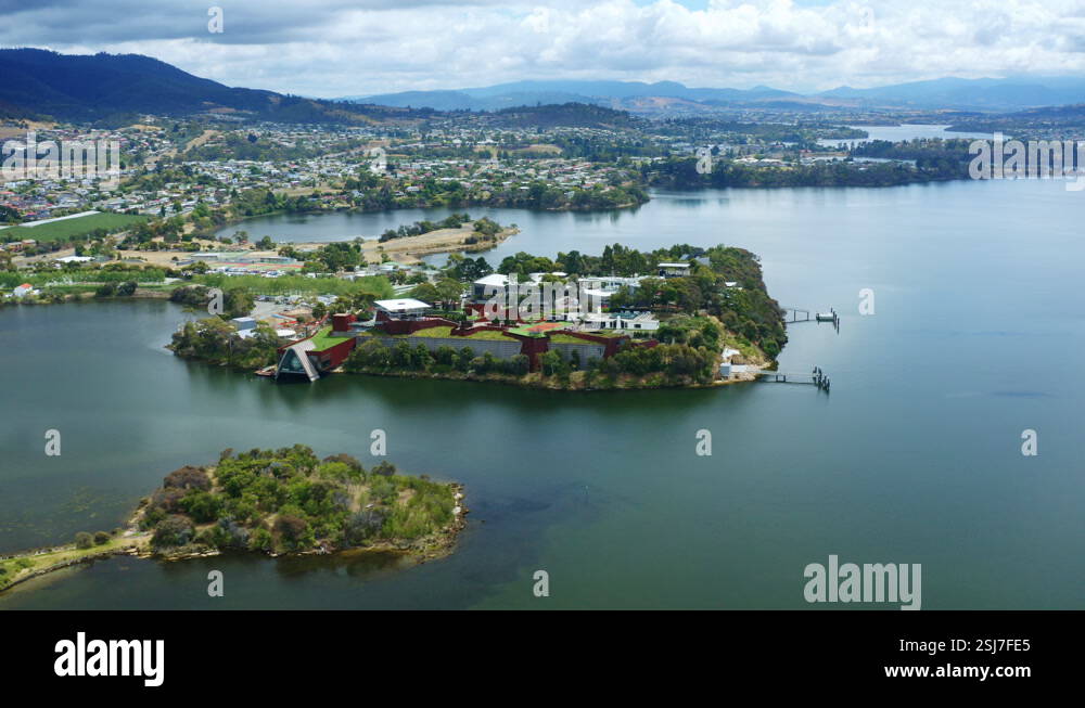 MONA Museum Of Old And New Art On Hobart Harbour, Tasmania, Aerial ...