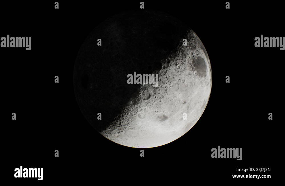 Spinning Moon sphere galaxy in space with solar system Stock Video ...