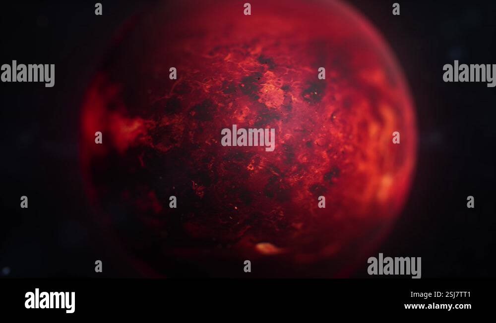 planet Mars from space, Orbiting planet Mars from space. Planet Mars ...