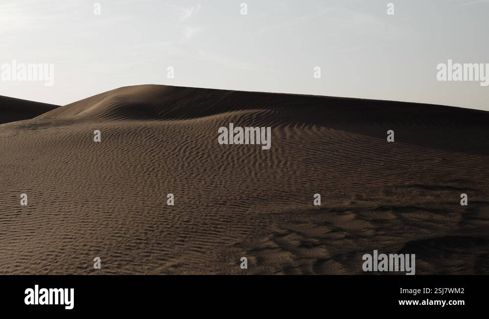 Middle eastern desert landscape near Dubai in the United Arab Stock ...
