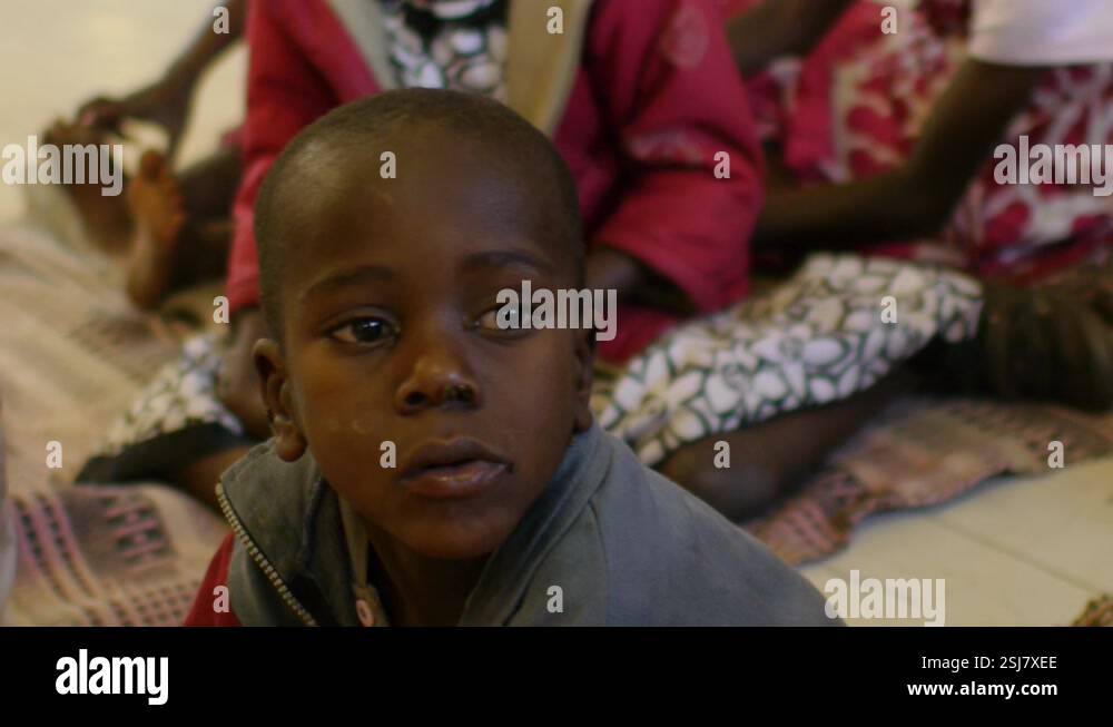 Kids with different types of disabilities wait for their next activity ...