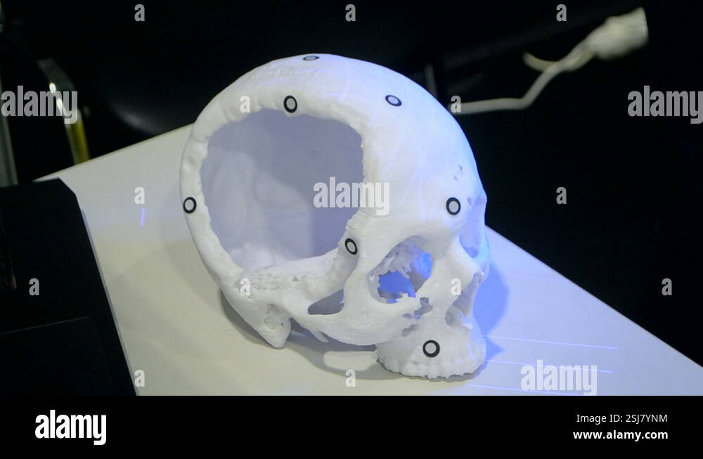 Man 3d scanner 3d scanning plastic prototype human skull printed on 3d ...
