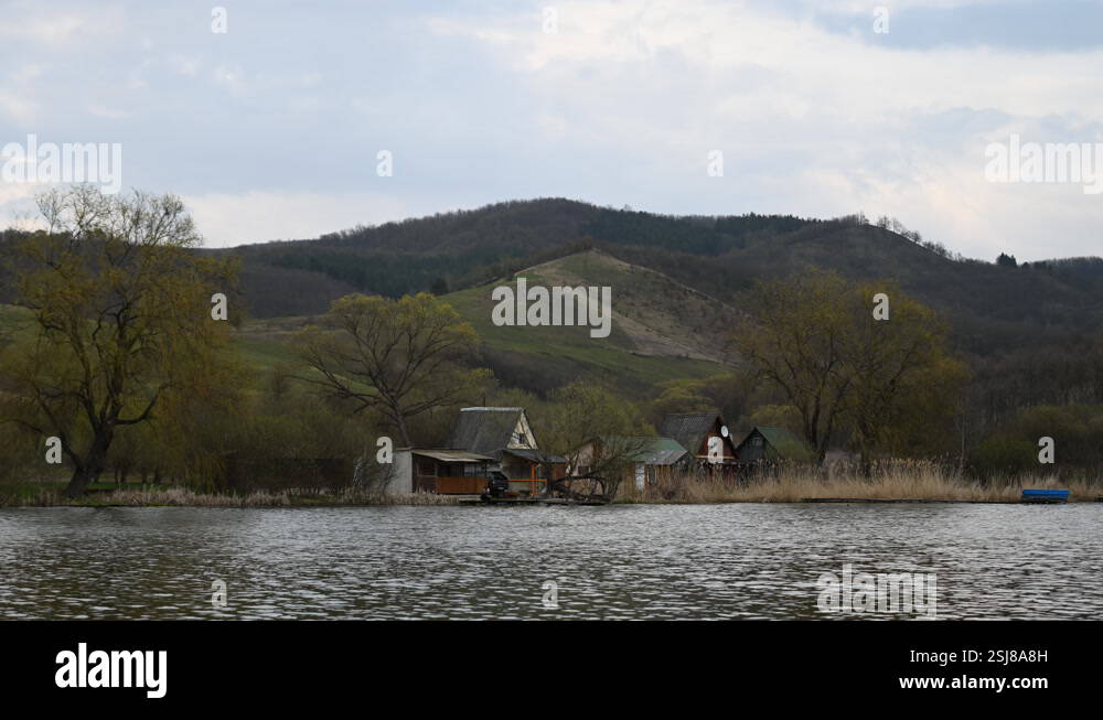 fishing pond in spring, Timelapse in Europe, Hungary, Arlo Stock Video ...