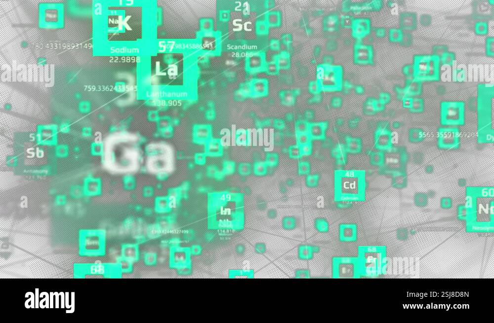 Periodic table of elements animation, Seamless 3d science, Science ...