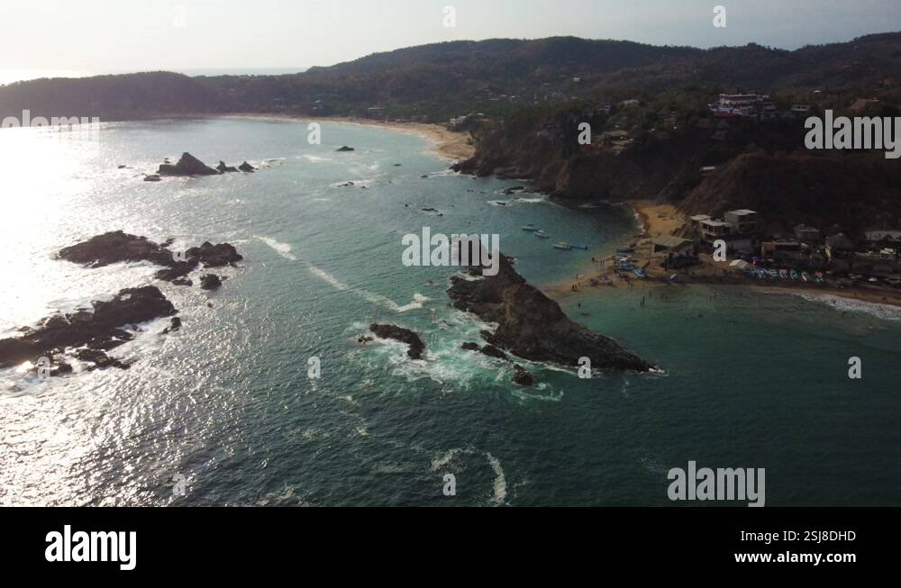 Experience the Serene Tranquility of Mexican Beach through Aerial ...