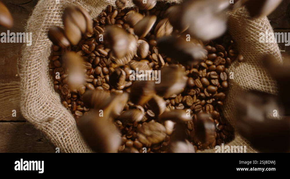 Concept of keeping fresh for coffee grains, storage and transportation ...