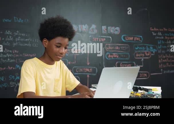 Smart african student programming and coding innovative system while ...