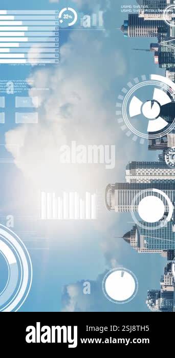 Future building construction and inventive engineering project concept ...