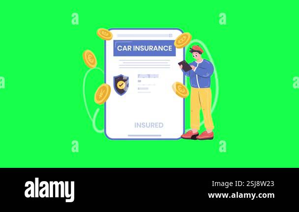Car insurance vector vehicle Stock Videos & Footage - HD and 4K Video ...