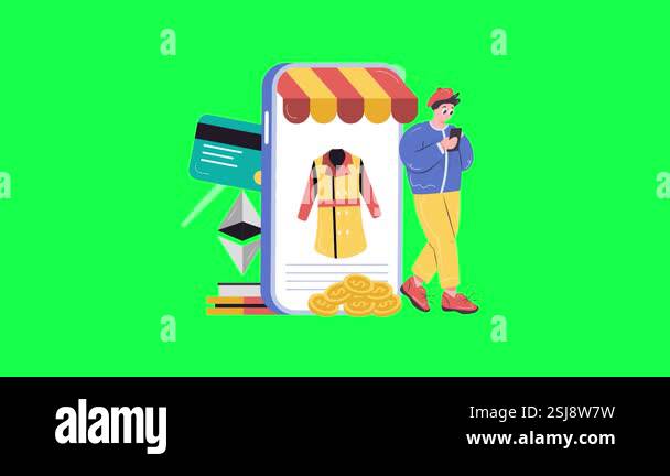 shopping online, internet store, mobile app, mobile app, web banner ...