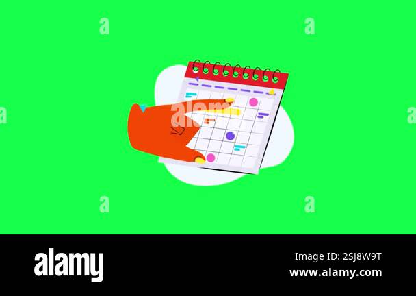 Hand calendar reminder isolated Stock Videos & Footage - HD and 4K ...