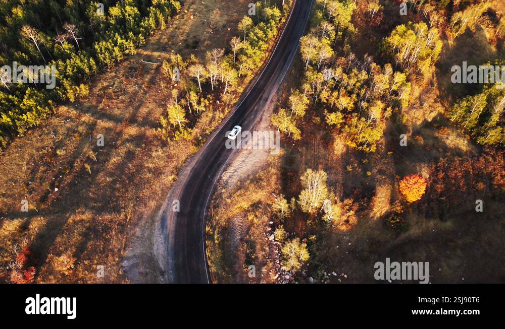 Beautiful Nebo Loop road in Utah from high up with amazing aerial view ...
