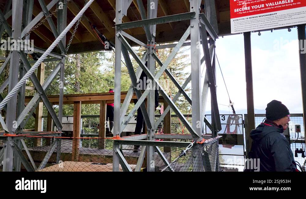 ZipRider zip line ride at Icy Strait Point in Hoonah Alaska carriages ...