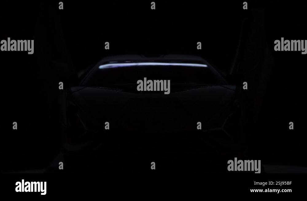 Front on shot of a new edition of Lamborghini Sian being revealed Stock ...
