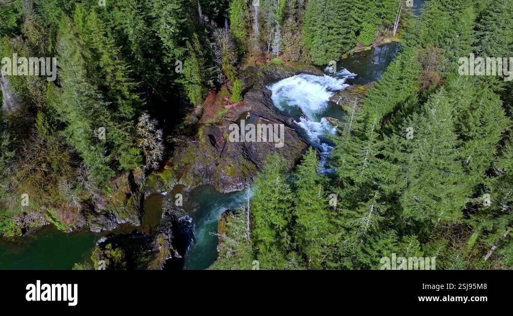 Lucia Falls is one of five named waterfalls along the East Fork Lewis ...
