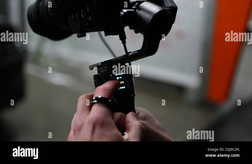 Changing Recording Profiles on Screen of DJI Ronin RS3 Mini Gimbal With ...