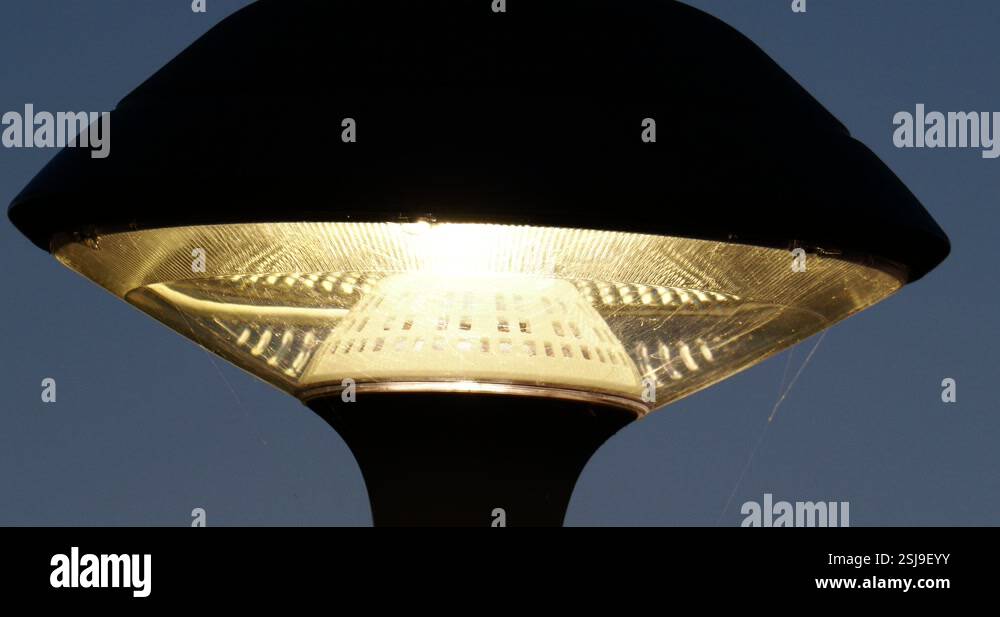 A downlighter street lamp to avoid light pollution in Ambleside, Lake ...