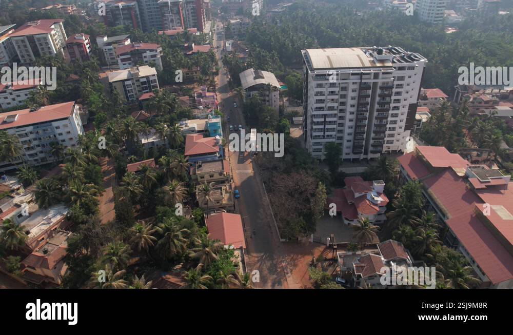 Mangaluru aerial view of Mangalore CBD skyline, Falnir, Infosys campus ...