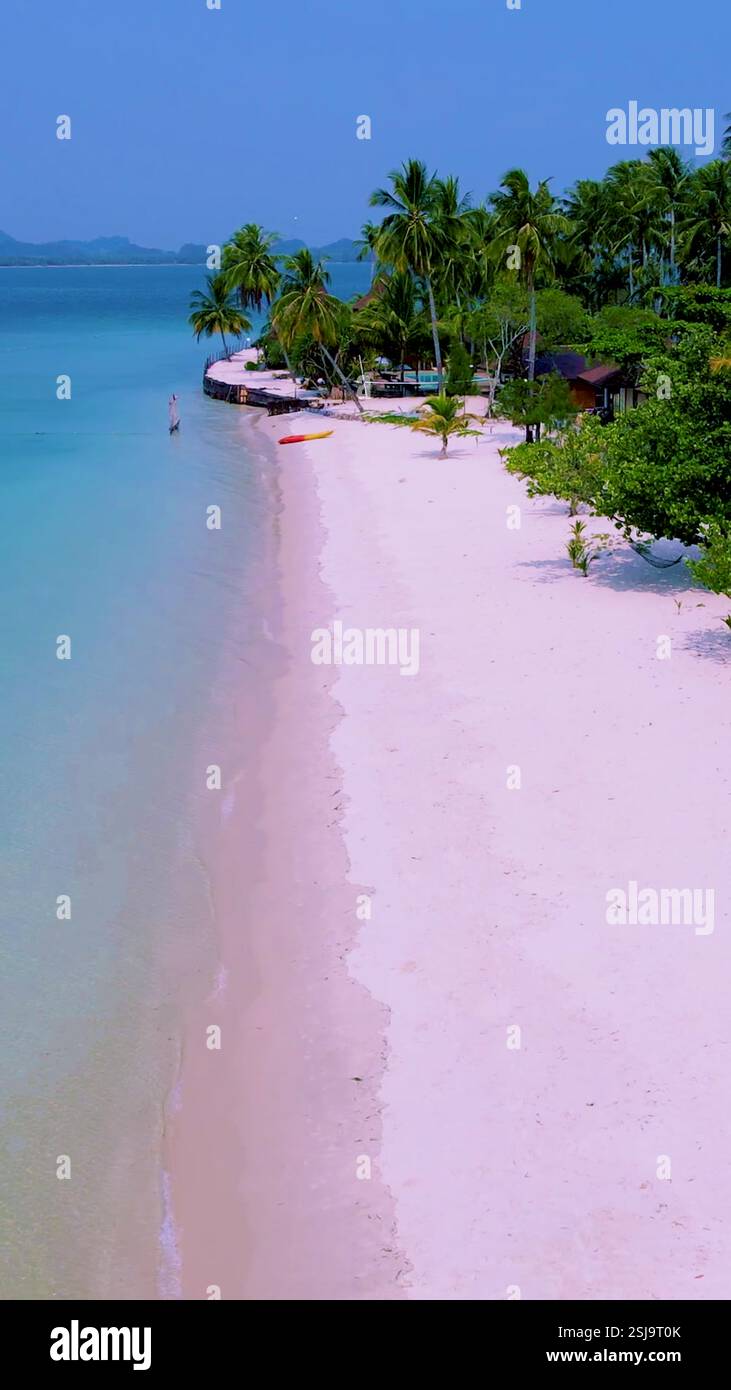 Koh Mook Island or Koh Muk Trat Thailand a tropical white beach with ...