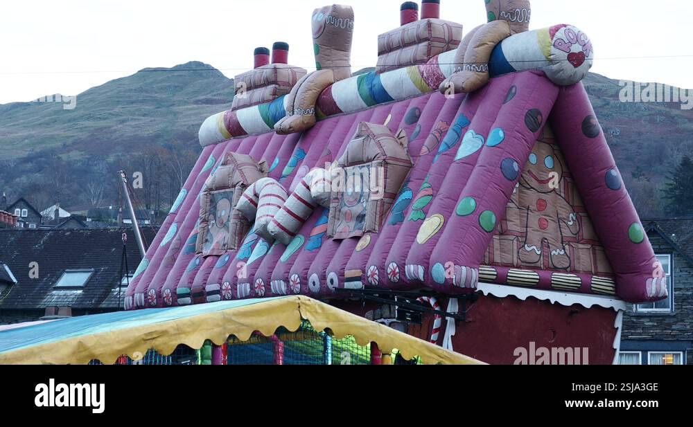 A childs gingerbread house in Ambleside at the annual lantern parade ...