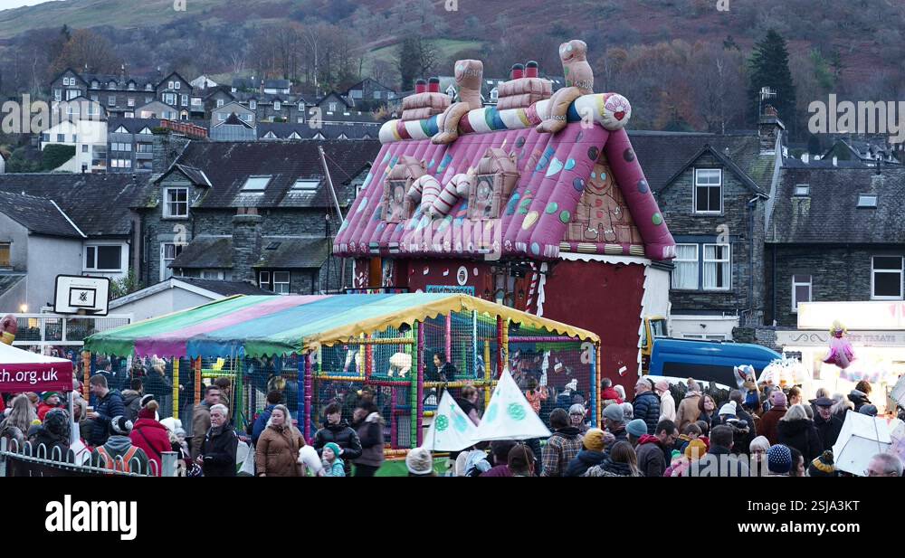 A childs gingerbread house in Ambleside at the annual lantern parade ...