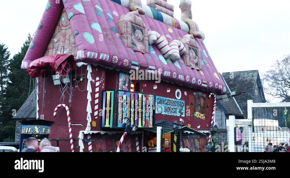 A childs gingerbread house in Ambleside at the annual lantern parade ...