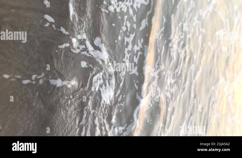 sea waves in purple martini beach in goa india Stock Video Footage - Alamy