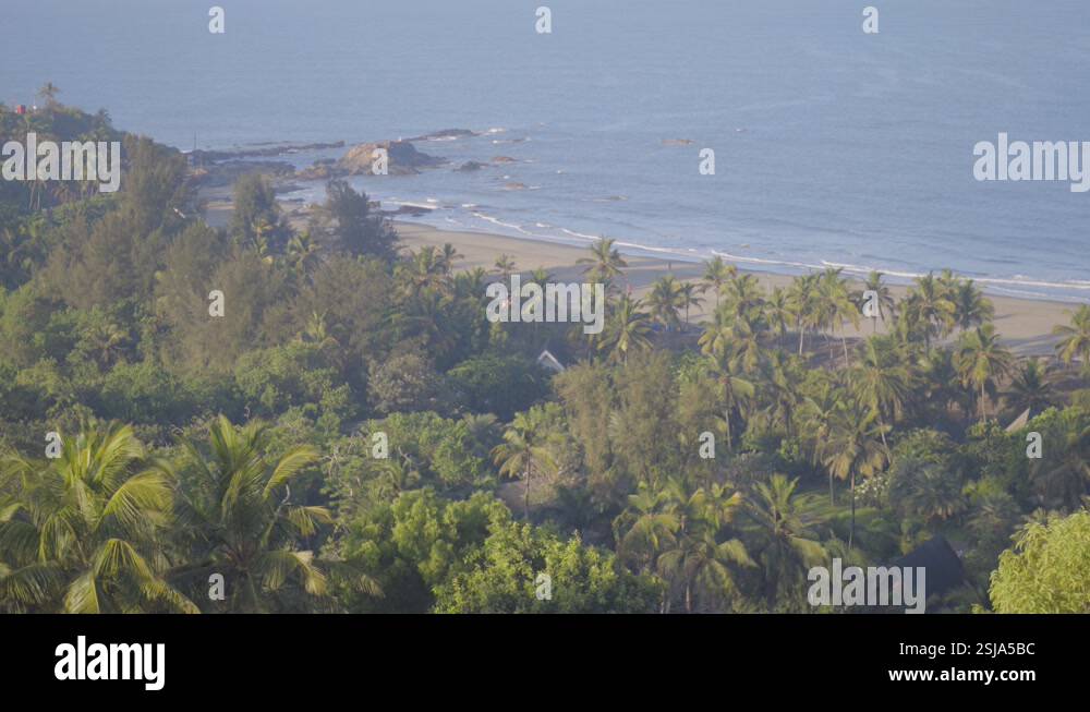 chapora beach standing top shot in goa india Stock Video Footage - Alamy